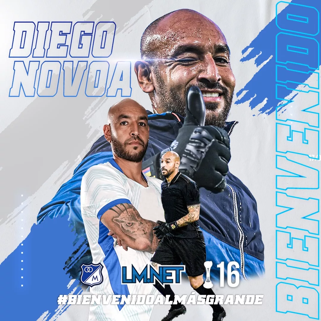Diego Novoa llega a Millonarios para el 2024 - LosMillonarios.Net